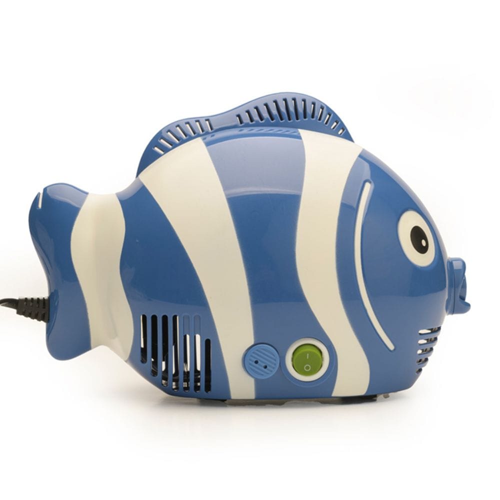 Blue Fish Pediatric Nebulizer w/both Reusable & Disp neb cups, mask an ...